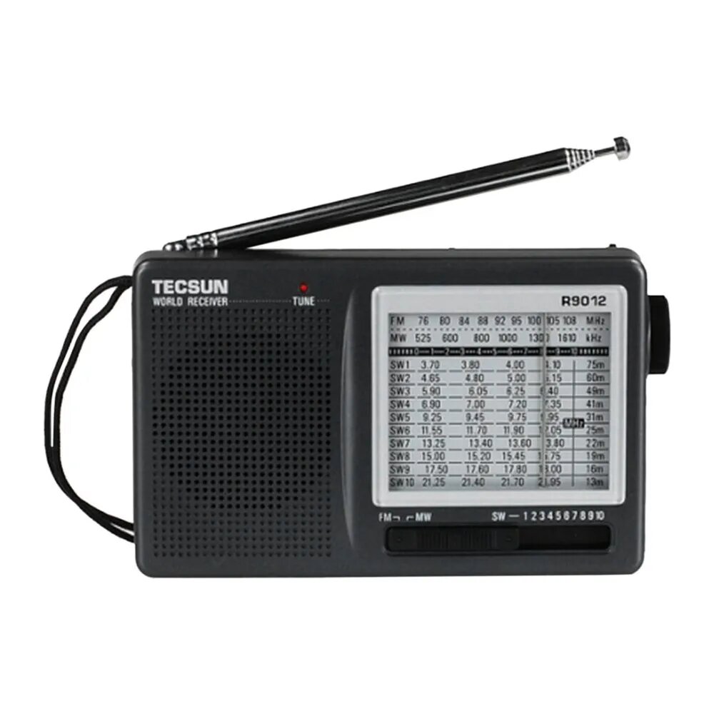 (I H P J) Радиоприемник R-9012 AM/FM/SW 12 Диапазонов С Антенной An-05