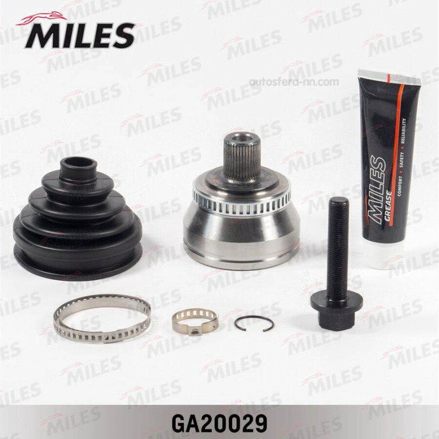 MILES GA20029 ШРУС наружный AUDI A4 1.8-3.0 00- (с ABS) (GKN 304335) GA20029