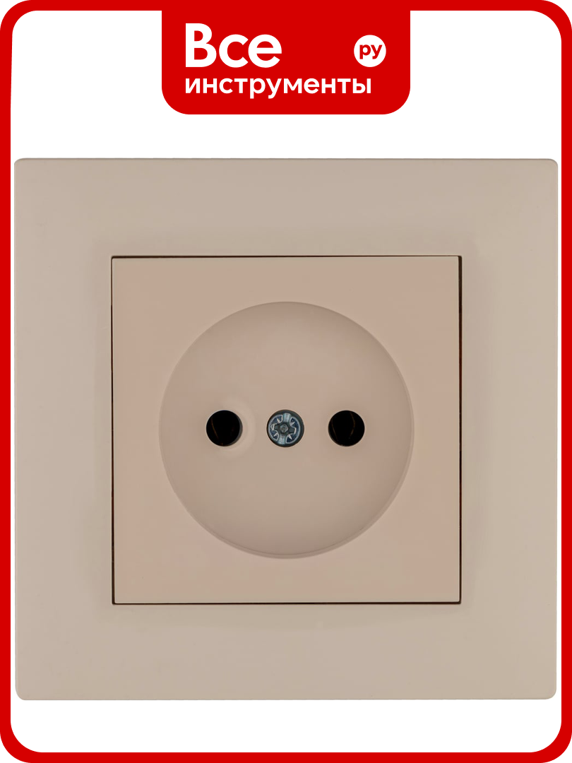 Розетка MAKEL б/з (Керамика) СП KAREA RIZZ 16А IP20 крем, надежное и эффективное