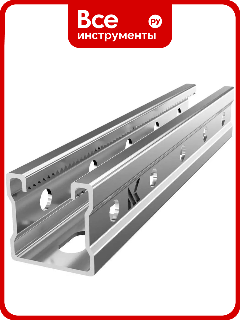 Страт-профиль (траверса) CABLIDERTRAYS оцинкованный СП-41х41-2,0-3000 стальной профиль с горячим цинковым покрытием