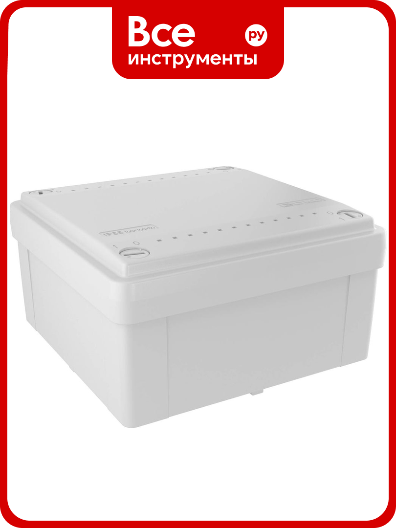 Коробка ответвительна DKC с гладкими стенками, IP56, 100х100х50мм 1 ШТ 53810DIY, оформления и защиты