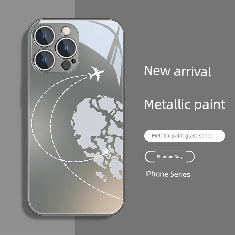 Чехол для iPhone SE (2-е поколение) с картой-сердцем в оттенке Фантомный Серый