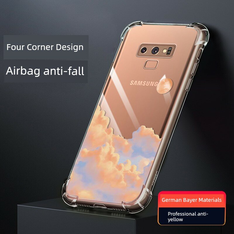 Samsung Galaxy Note9 Воздушная Прозрачная Чехол Цвет Красное Облако
