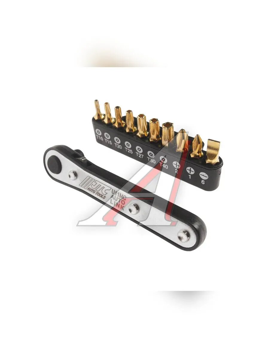 Набор бит JTC 1/4 11 шт, SL6, PH, TORX