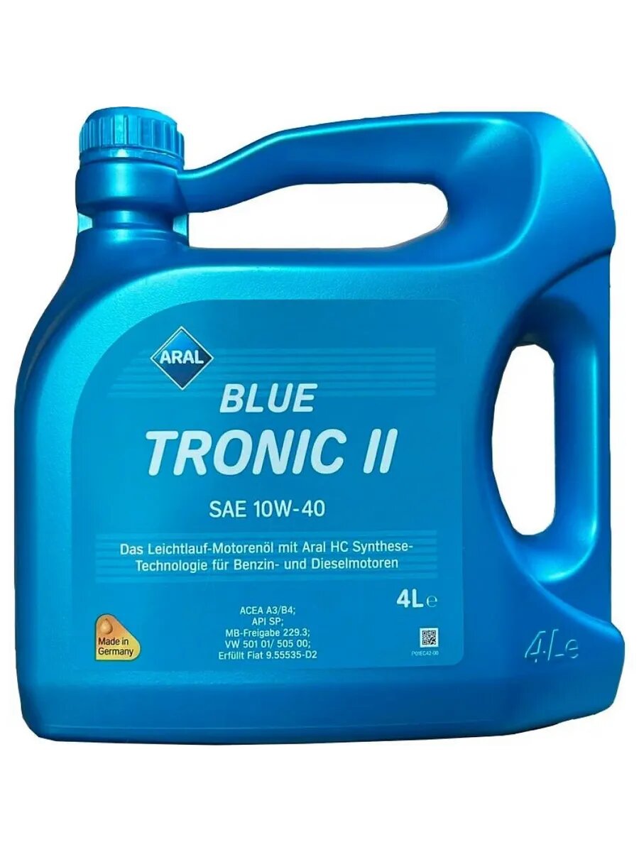 Моторное масло арал BlueTronic II 10W-40 4л
