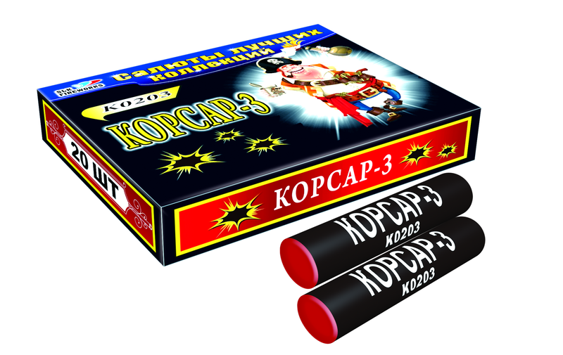 Набор петард терочных "Корсар-3" (20 шт) 3 пачки + "Корсар-3 Дуплет" (20 шт) 3 пачки