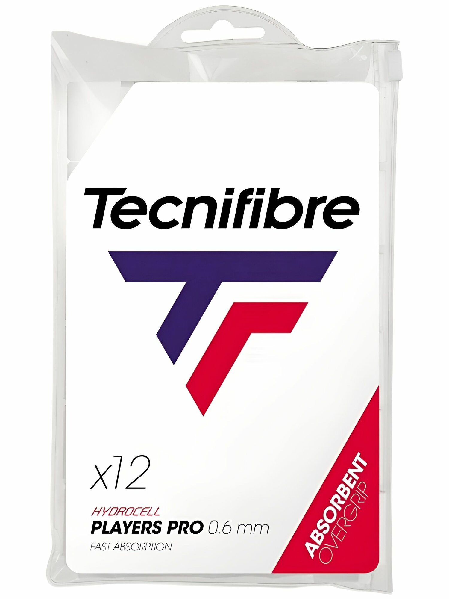 Намотка для теннисной ракетки Tecnifibre Players Pro Feel 0.6мм (12шт.)