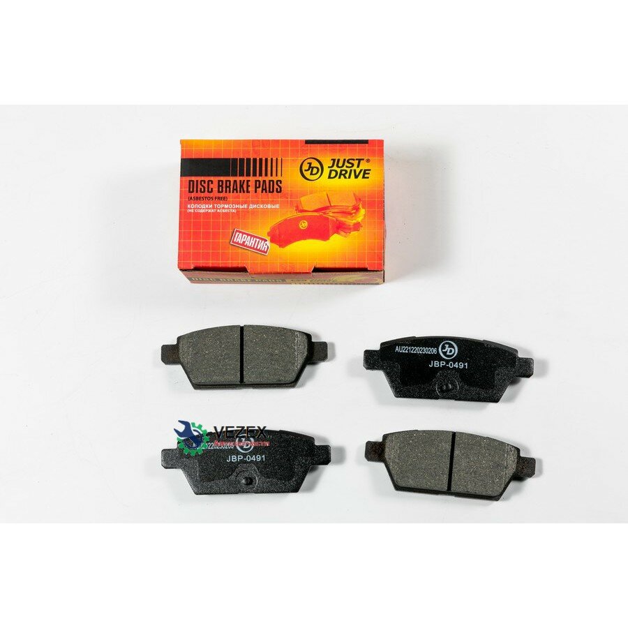 JUST DRIVE JBP0491 Колодки тормозные дисковые, задние