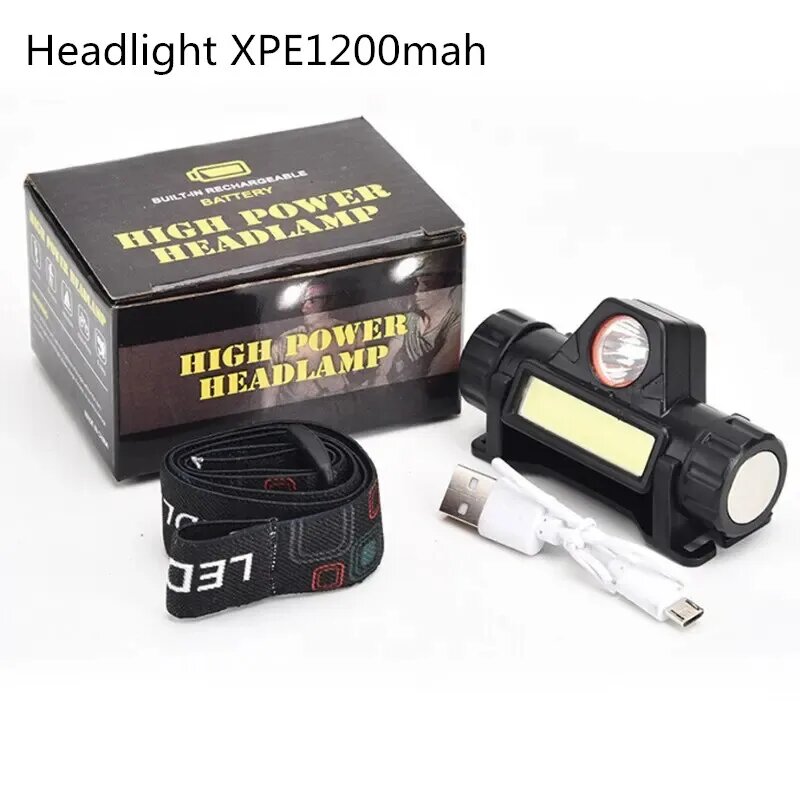 Налобный фонарь XPE1200mAh, Model 1200