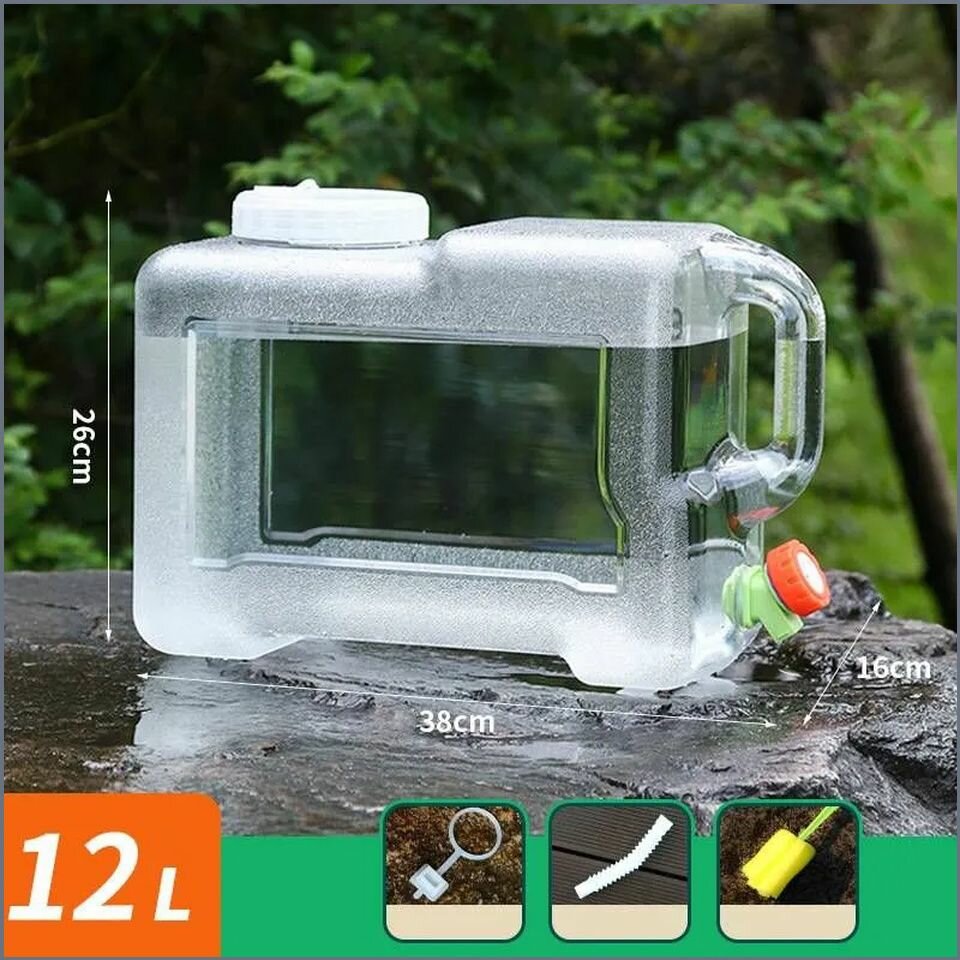 Канистра для воды, С краном,1,12, белый,970,750
