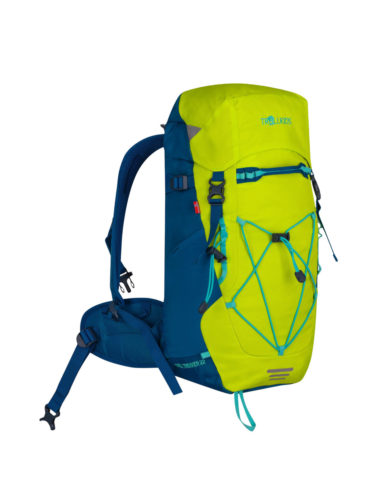 Рюкзак детский Trollkids Fjell Trekker 22L Cool Lime/Summer Night/Aqua Mint
