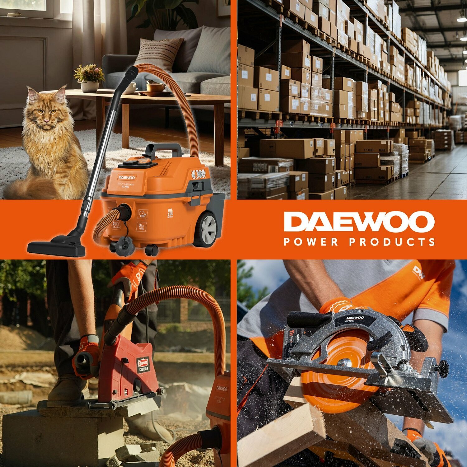 Пылесос универсальный DAEWOO DAVC 2000S сухая и влажная уборка — фото 1