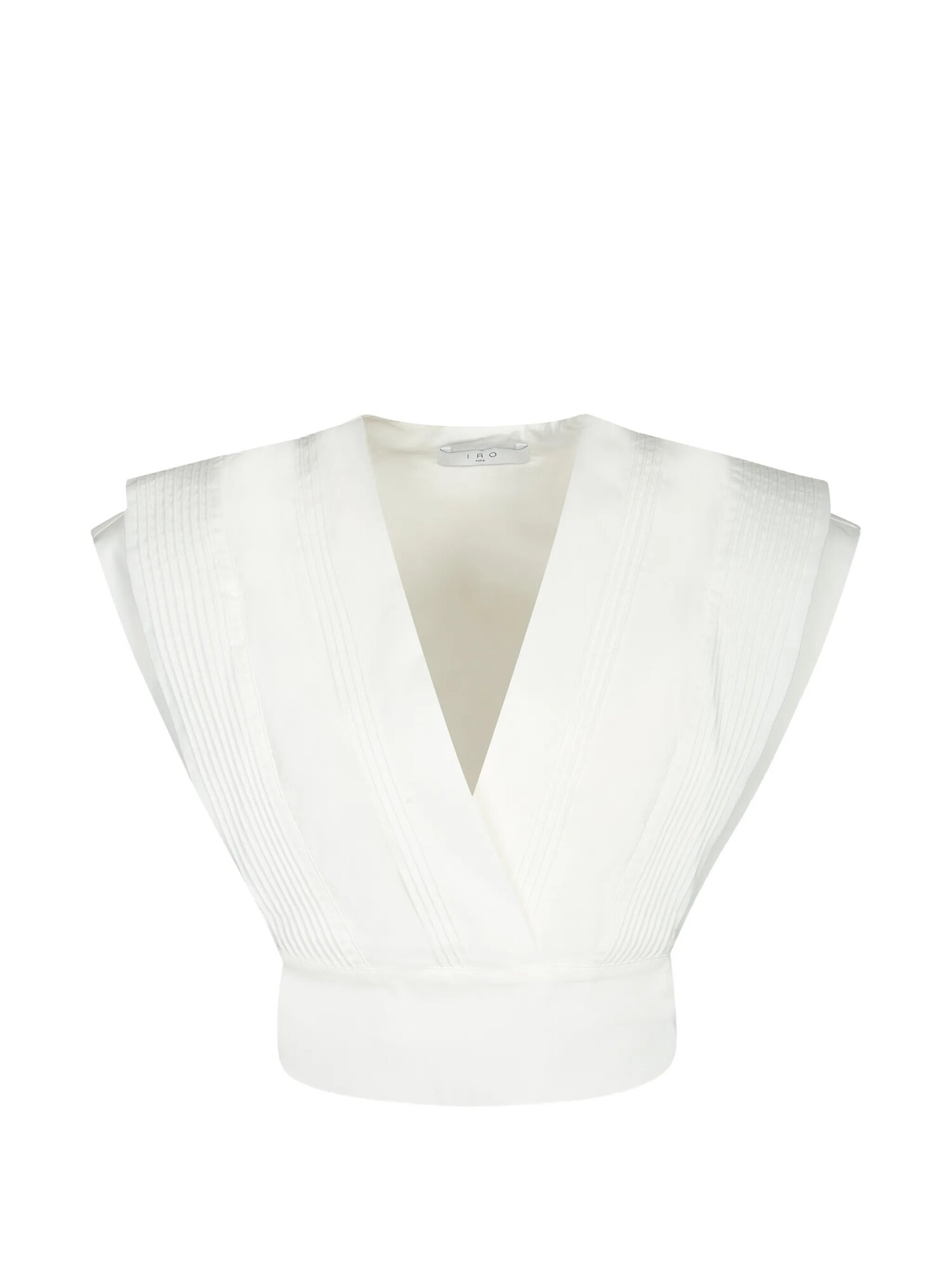Топ Pleated wrap top