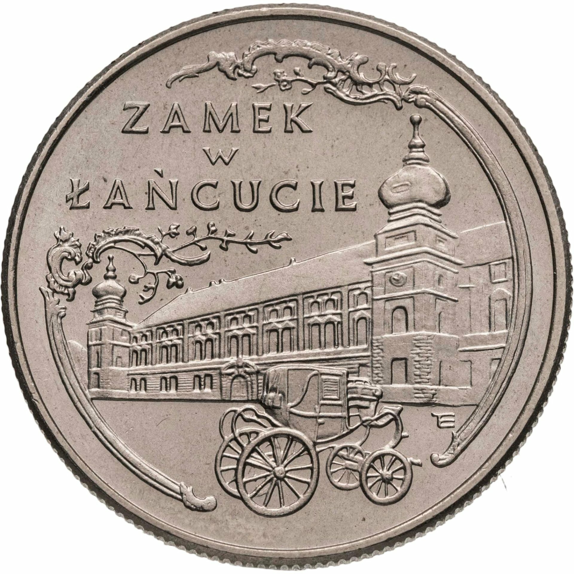Польша 20000 злотых zlotych 1993 Замок в Ланкусе, Мельхиор медь-никель, в сохранности UNC
