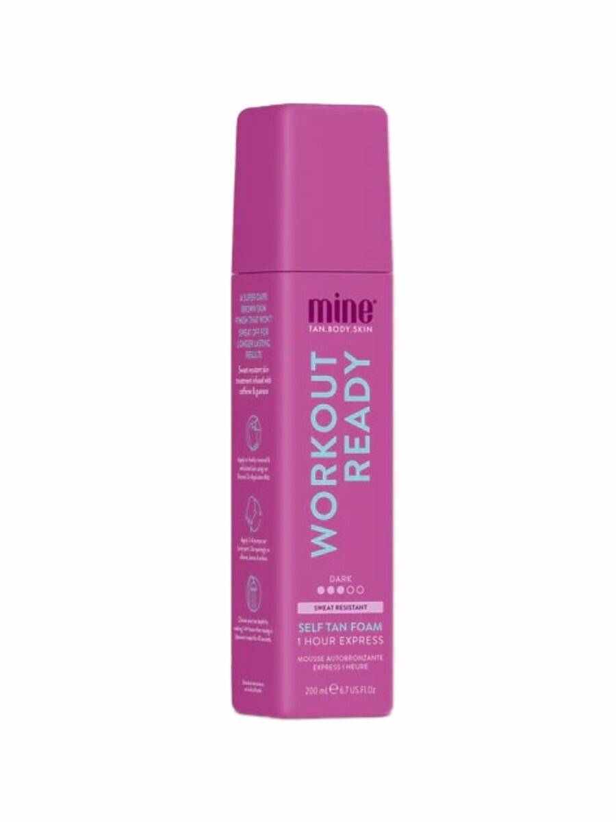 MineTan / Мусс-автозагар для моментального загара Workout Ready Self Tan Foam 200 мл