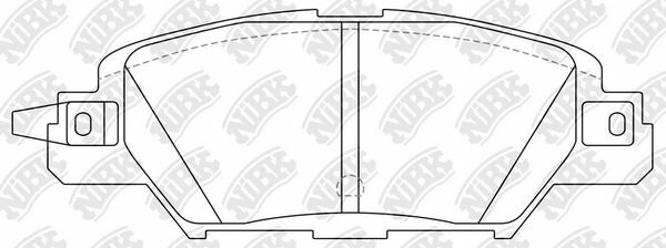 Колодки задние MAZDA CX-5 CX-5II MX-5 NIBK PN5818