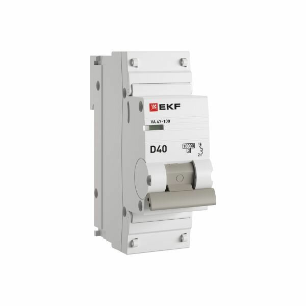 Выключатель автоматический модульный 1п D 40А 10кА ВА 47-100 PROxima EKF mcb47100-1-40D-pro