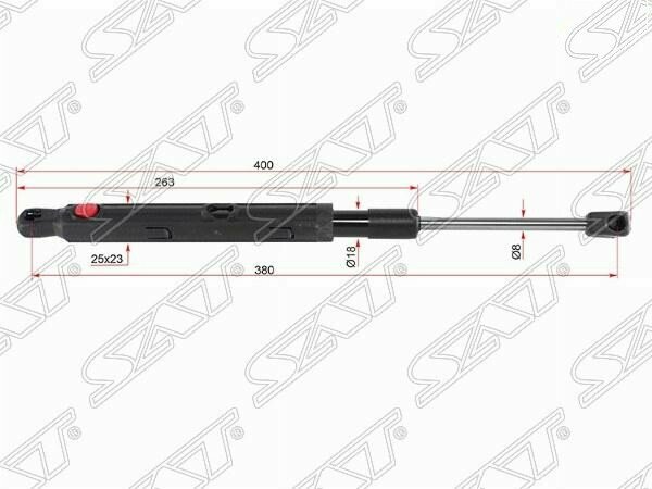 Амортизатор капота SAT ST-A2229800064 Mercedes-Benz S-Class 13-20 левый