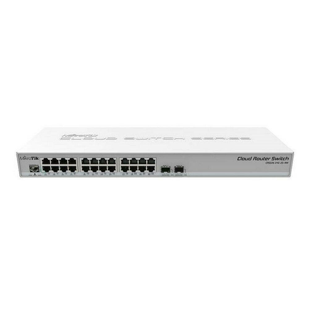 Коммутатор без POE Mikrotik CRS326-24G-2S+RM