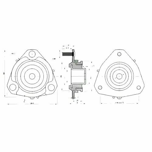 Опора амортизатора переднего для Ford Fiesta, Mazda 2 SENSEN M61122