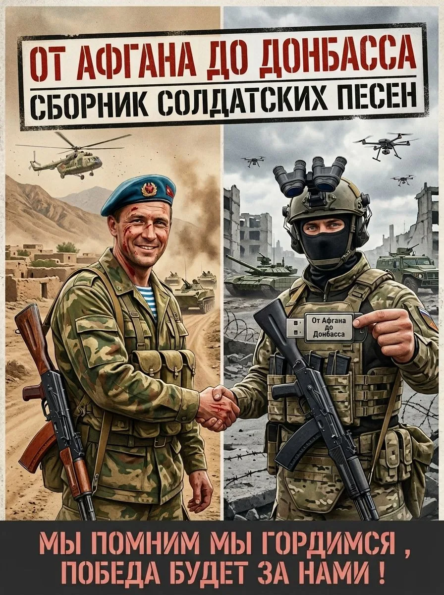 От Афгана до Донбасса - Сборник солдатских песен на USB флешке.