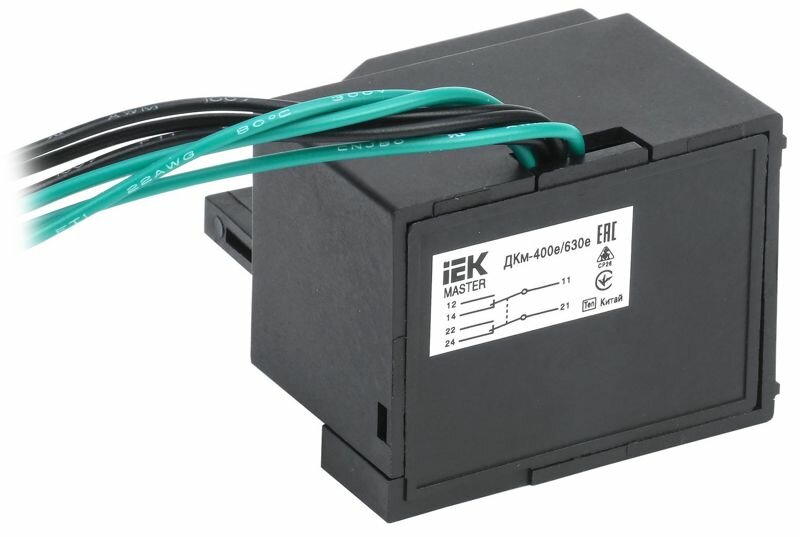 Контакт дополнительный ДКм-400е/630е (ДКм-39) MASTER электрон. расцеп. IEK SVA41D-DK-1-02