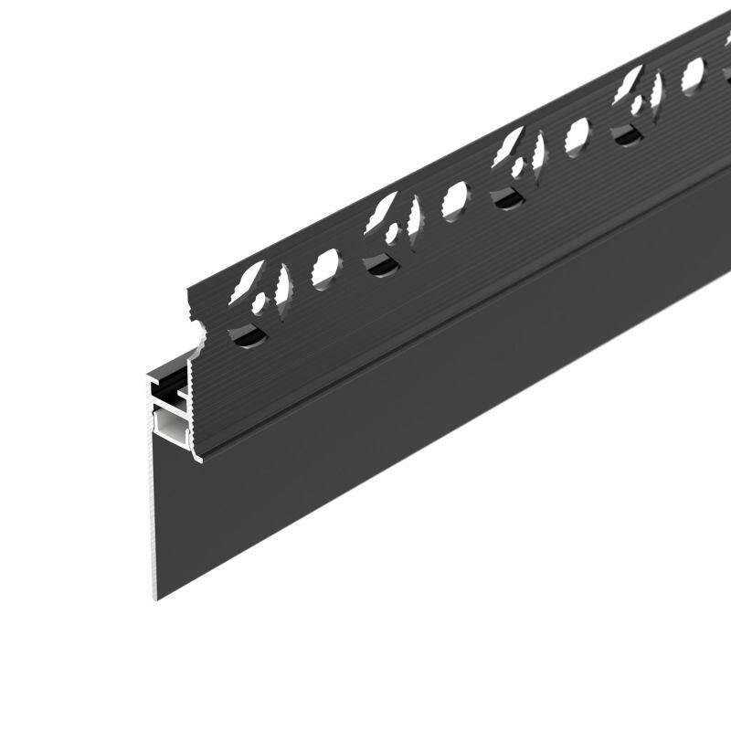 Профиль PLINTUS-FANTOM-H35-2000 BLACK L2000 алюм. Arlight 043665