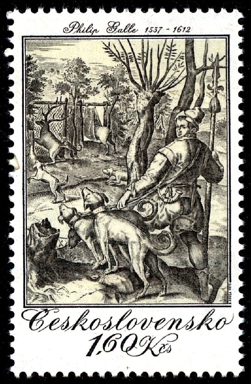 (1975-005) Марка Чехословакия "Олень" , (гашеная)