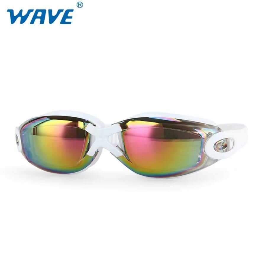 Профессиональные очки для плавания высокой четкости Wave (Белый)