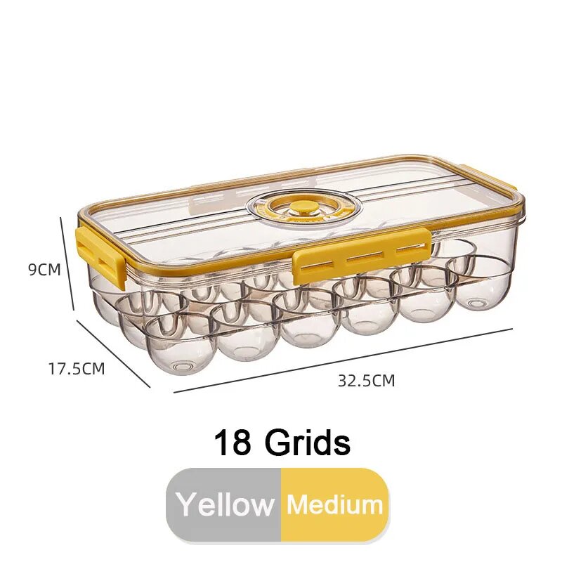 Вакуумный контейнер для яиц 18/24 шт Yellow-18 Grids