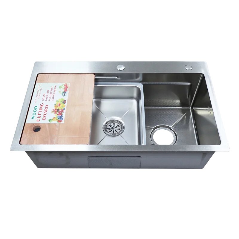 Мойка кухонная AZARIO Nicole AZS7546H металлическая, 75x45, прямоугольная, мойка для кухни