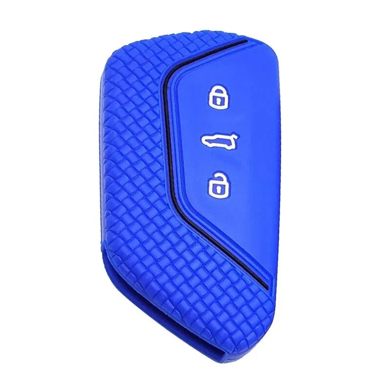 Силиконовый чехол для ключей VW Skoda Seat, синий