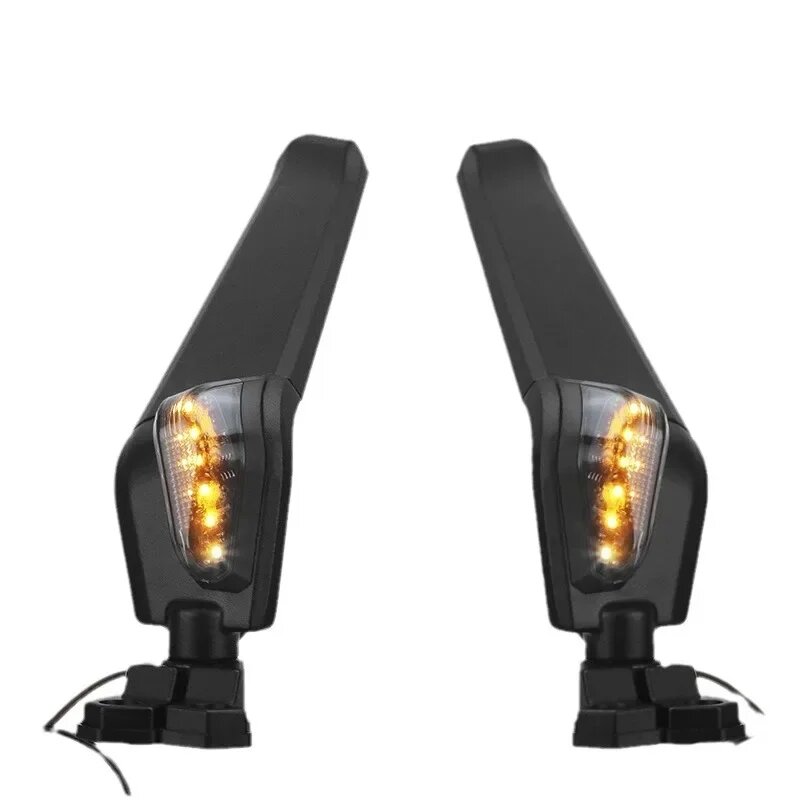 Мото зеркала Ducati LED 140x55mm, черные