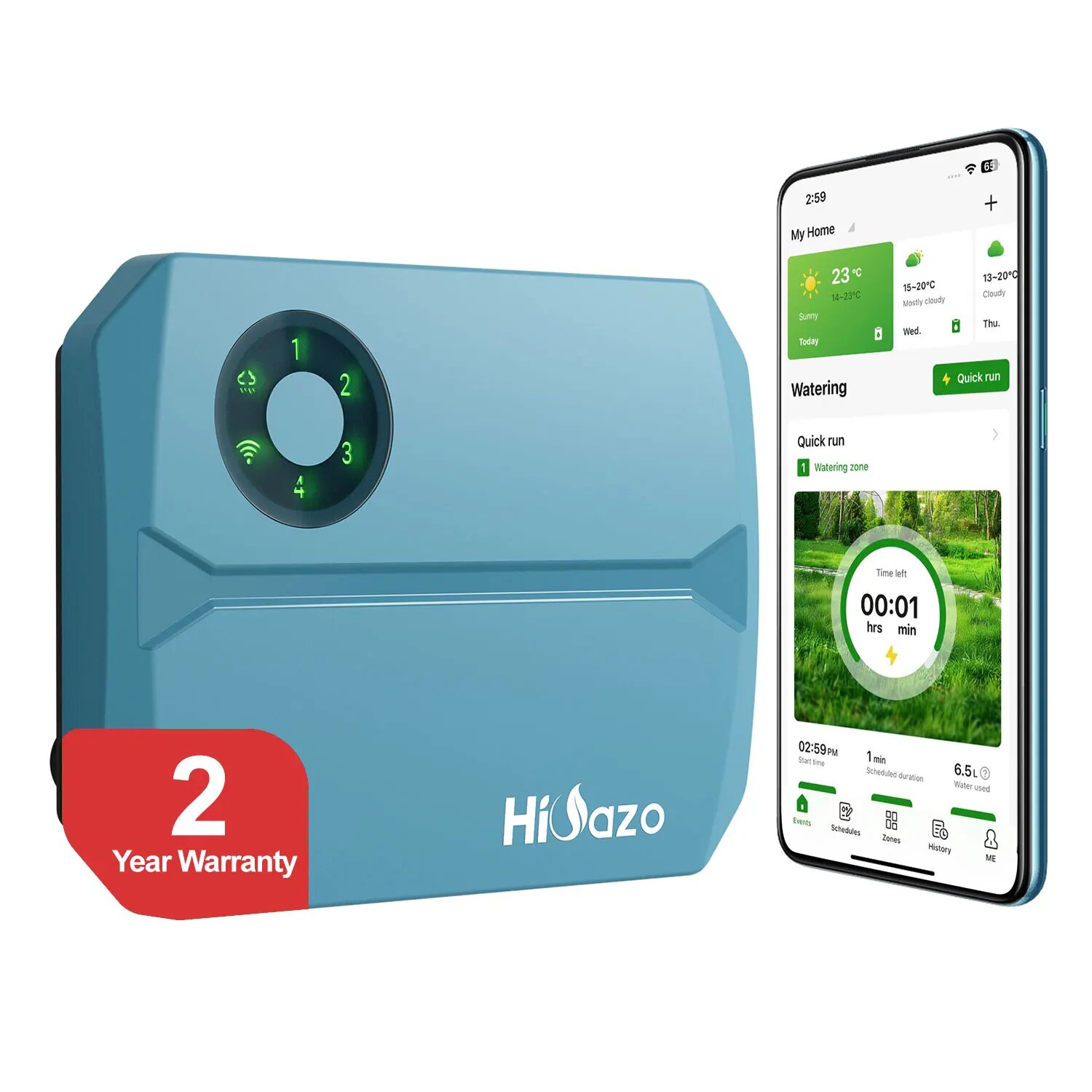 HiOazo HSC-400W Умный контроллер полива 4 зоны EU Plug