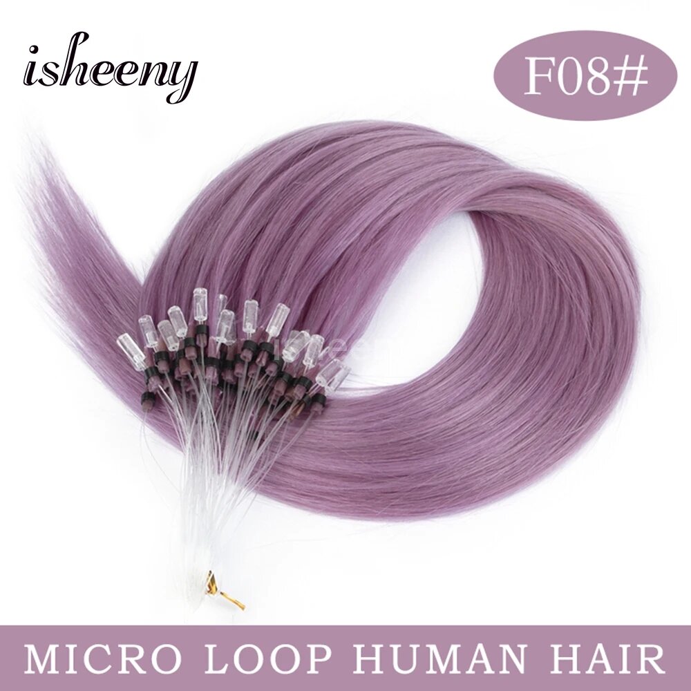 Наращивание волос Isheeny Micro Loop из натуральных волос 12-20 дюймов 12 inches 30cm, F08
