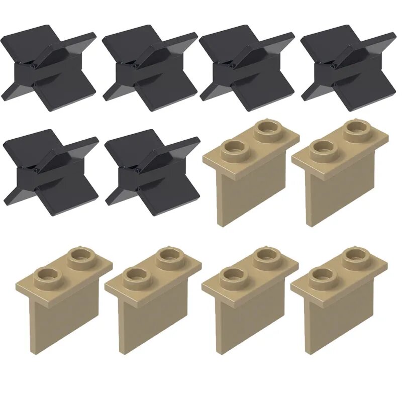 Черные LEGO детали C1 C3-12PCS
