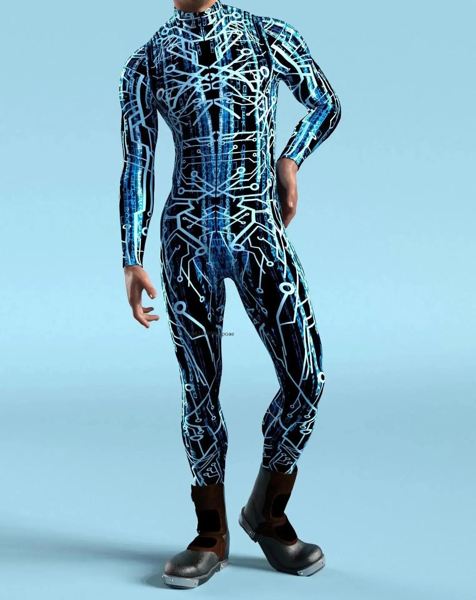 Механический костюм-боди стимпанк Zentai XL, VV214