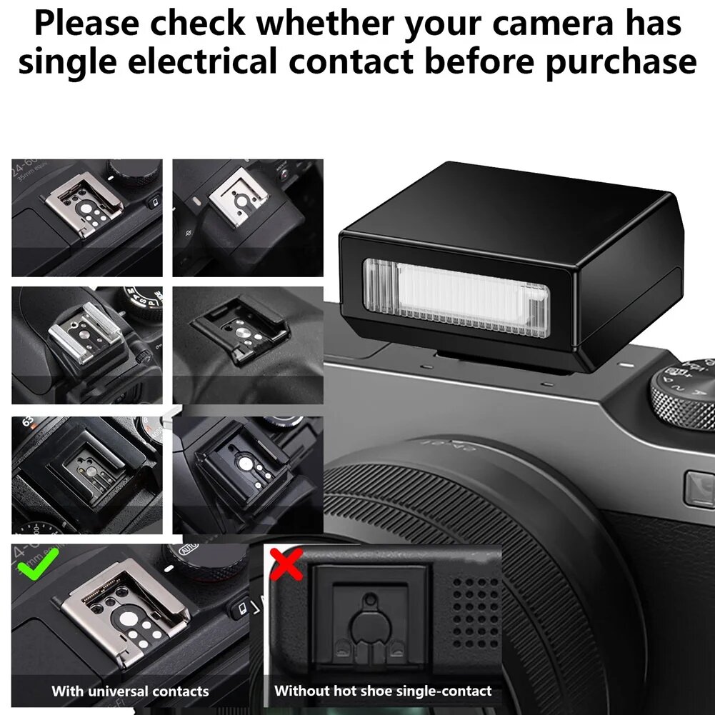 F1S Mini TTL вспышка Gray для Sony Nikon Canon Fuji Ricoh