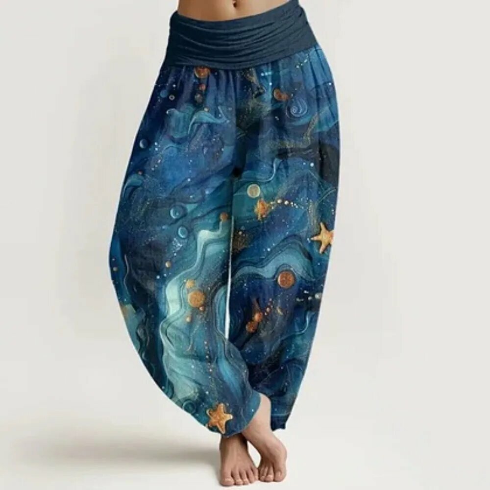 Штаны-шаровары женские, темно-синий, размер L, Pants 7