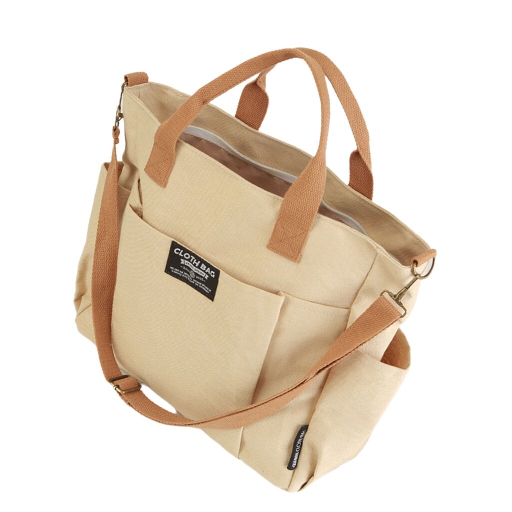 Универсальная холщовая сумка через плечо Crossbody Pack Большая сумка с просторными отделениями для работы Путешествий и повседневного использования