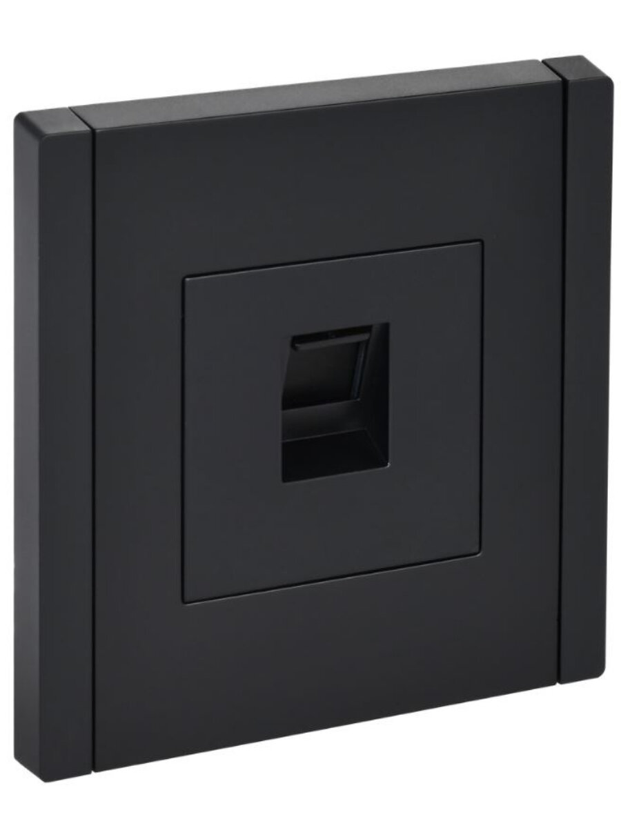 Розетка компьютерная IEK FP-K10-1-K02 FORTE&PIANO RJ45 кат.5E FP132 черный