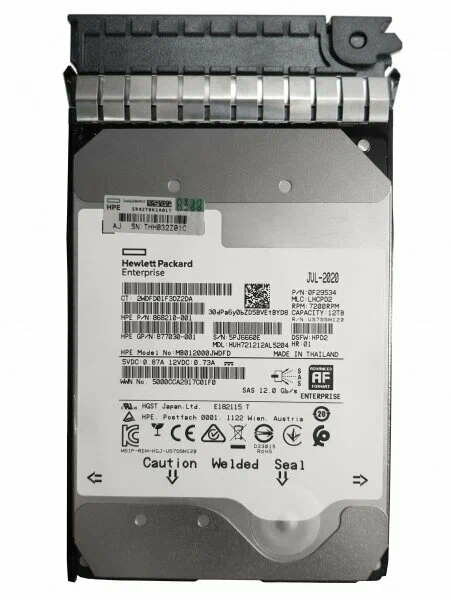 Жесткий дискHP ProLiant 12TB 3.5 LFF 12G SAS 7.2K LFF HDD 7200