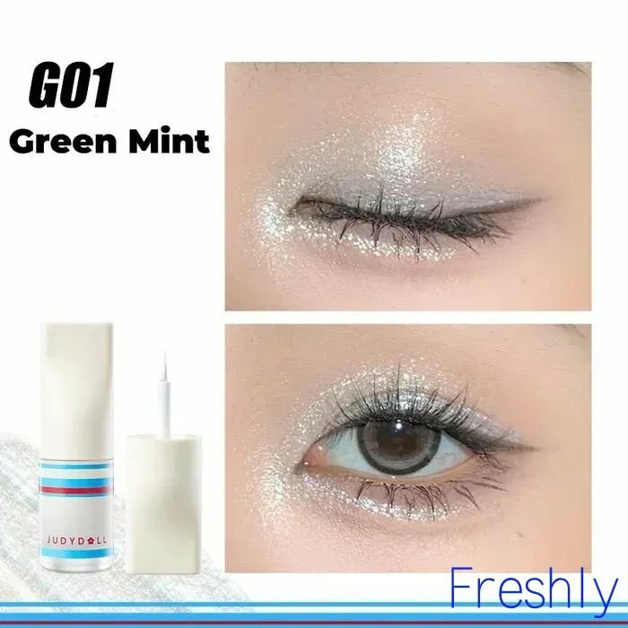 Тени для век Judydoll Live Long-wear Ariy Liquid Eyeshadow - #G01 Green Mint