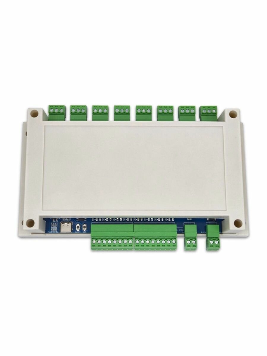 ESP32 RS485 Modbus 8-канальный релейный модуль с корпусом 9-24 В TYPE-C WIFI Bluetooth поддержка