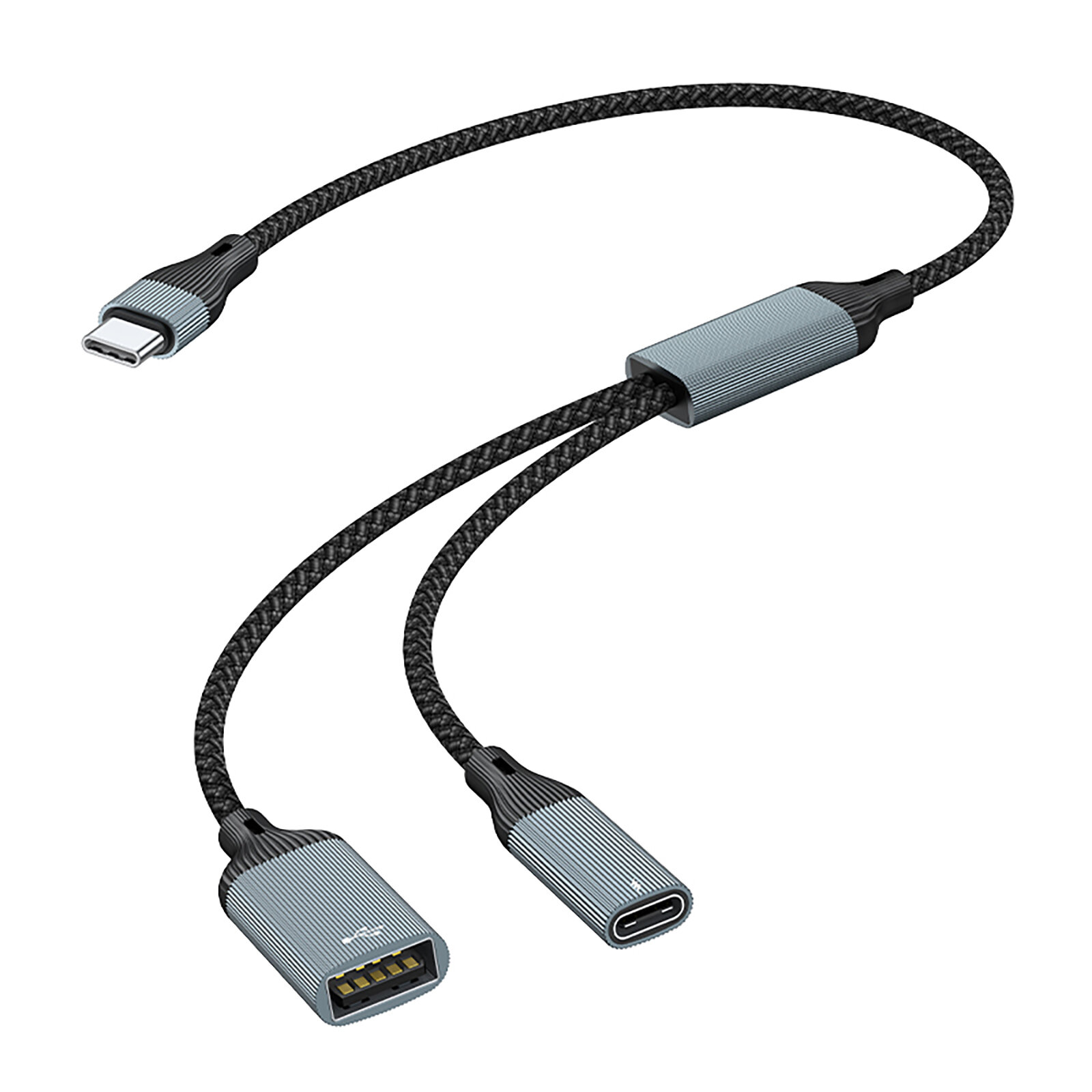 Кабель-разветвитель USB C 60W для быстрой зарядки и