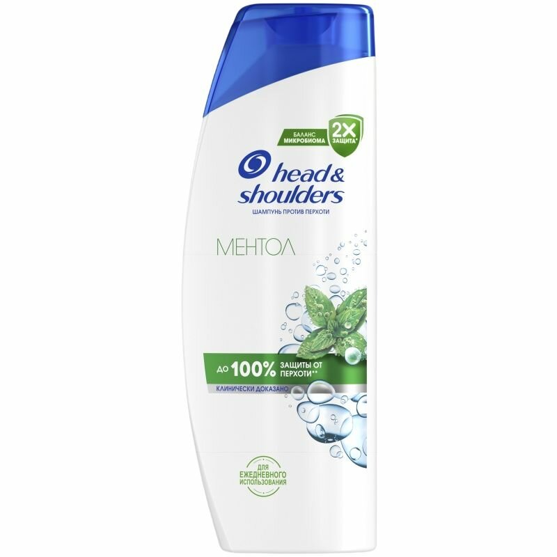 Head & Shoulders Шампунь для волос, ментол, 360 мл