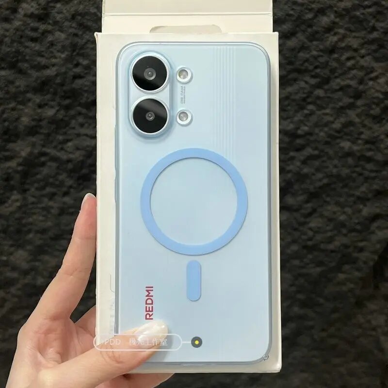 Чехол Poco X8 Pro, blue, магнитный, матовый