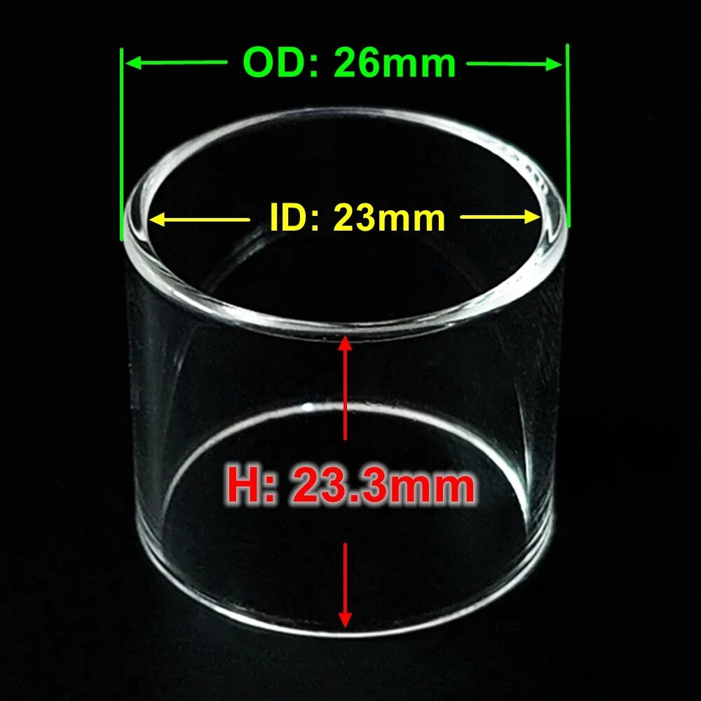 Стеклянные трубки для замены фитингов H-Выс 26 мм 4pcs, H23.3mm N