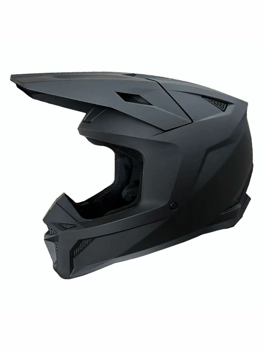 Мотошлем кроссовый ZI MX FLASH Solid Matt Black XXL