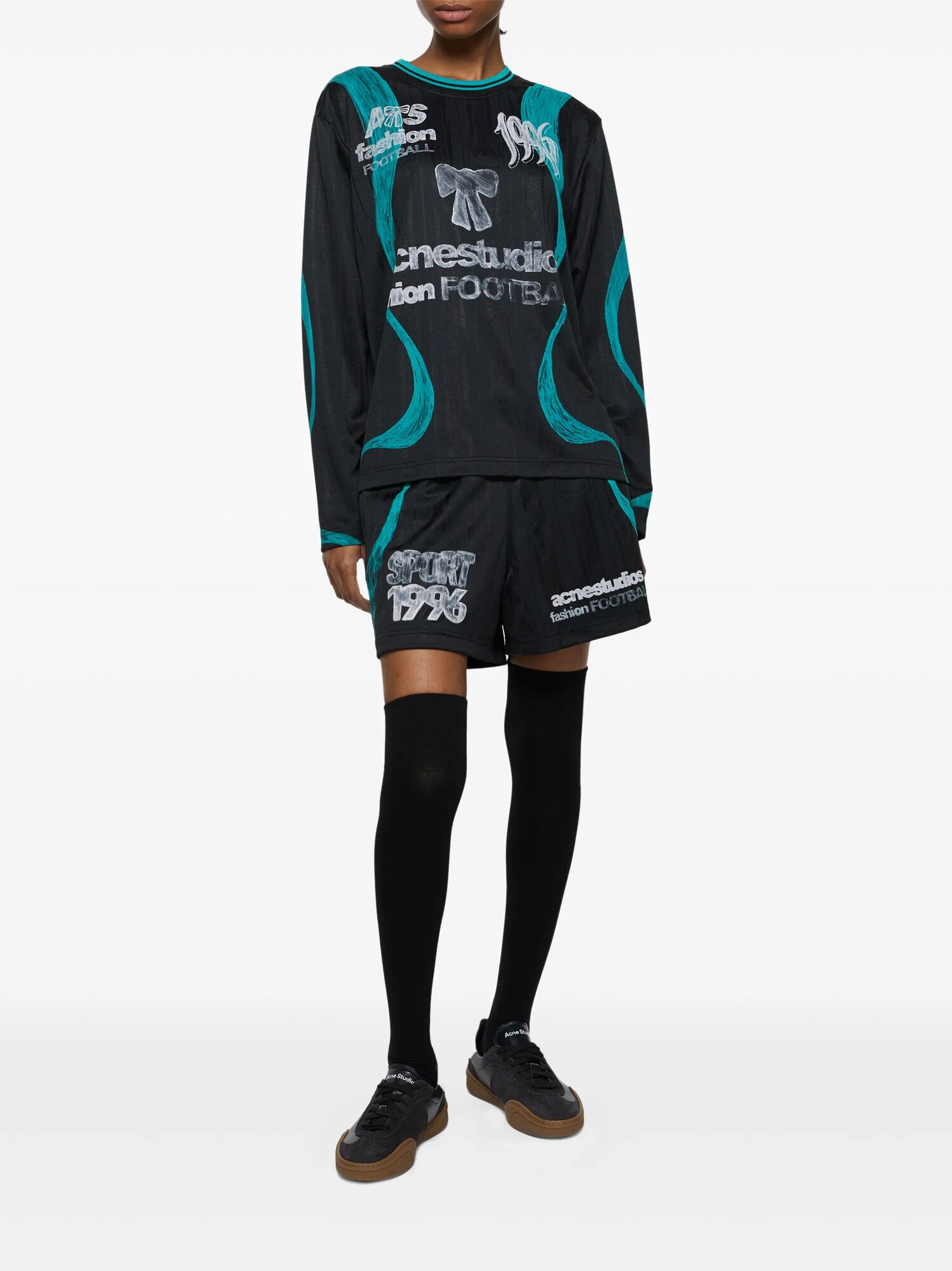 Шорты Acne Studios Casual graphic shorts, размер 42 — фото 1